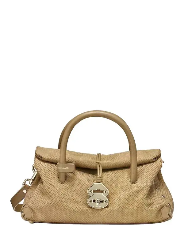ZANELLATO Small Dotta Leather Shoulder Bag - Neutrals