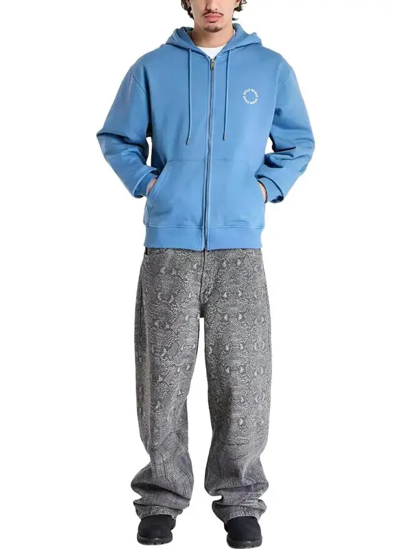 DAILY PAPER Orbit Zip-up Hoodie - Blue