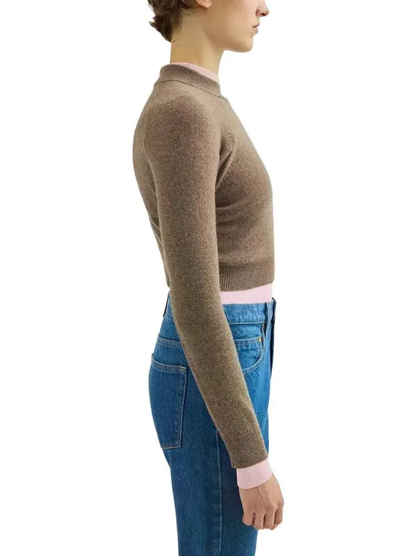 JIL SANDER Cropped Sweater - Brown