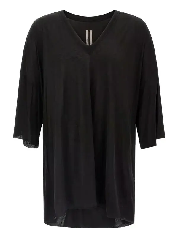 Rick Owens V-neck Short-sleeve T-shirt - Black