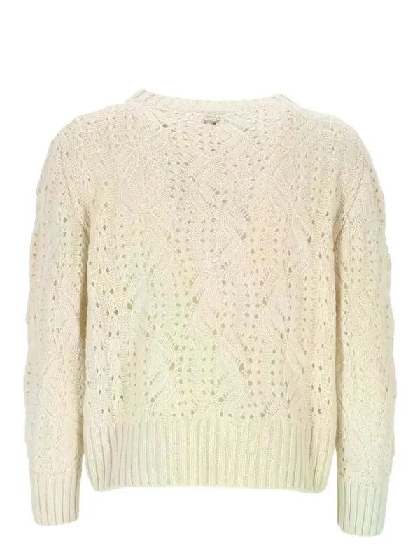 Agnona Long-sleeve Knitted Sweater - Neutrals