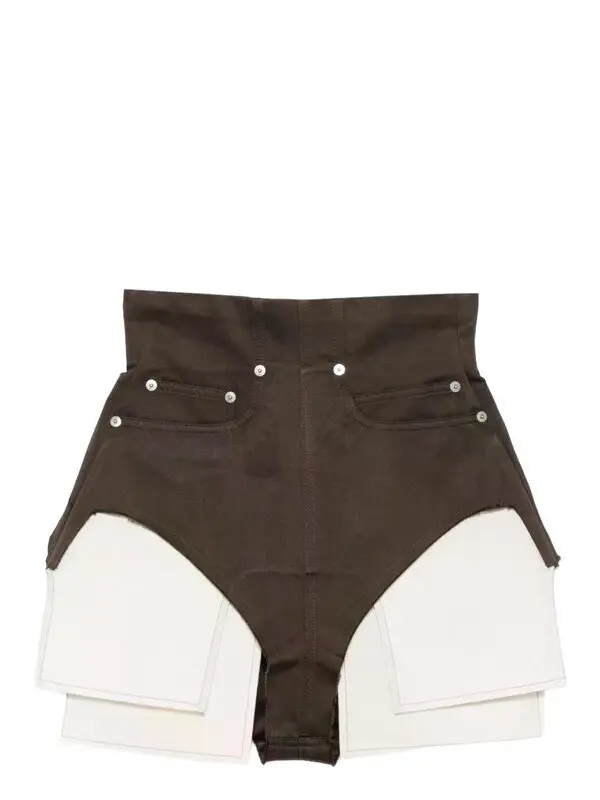 Rick Owens Dirt Cut-off Pocket Shorts - Brown