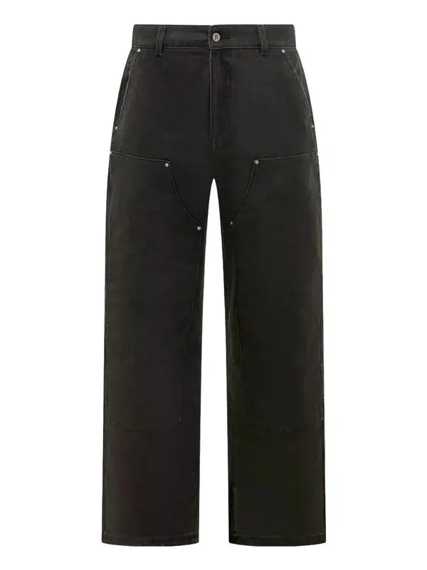 REPRESENT Heaton Workwear Regular-fit Trousers - Black