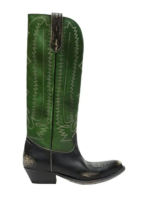 GOLDEN GOOSE Wish Star Leather Boots - Multi