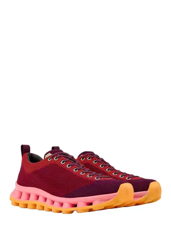 Camper X Sunnei Pelotissima Striped Knit Sneakers - Red