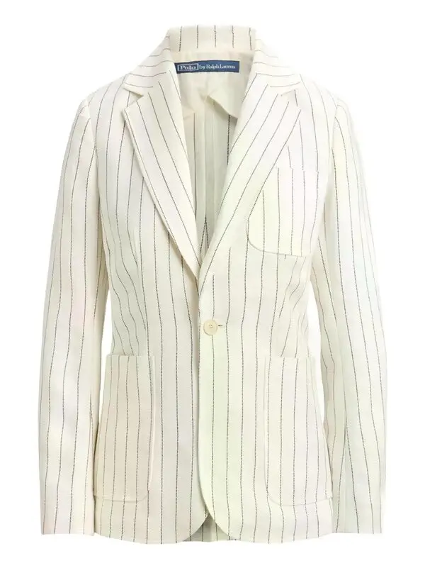 Polo Ralph Lauren Striped Afton Blazer - Neutrals