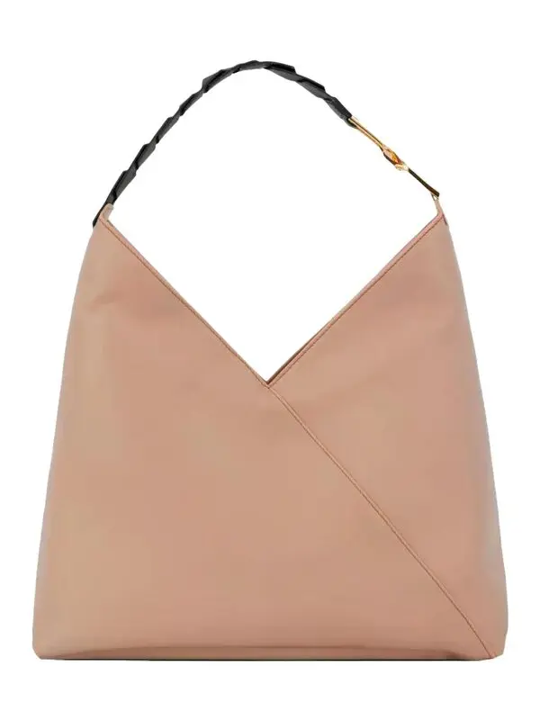 LANCEL Braided Handle Shoulder Bag - Neutrals