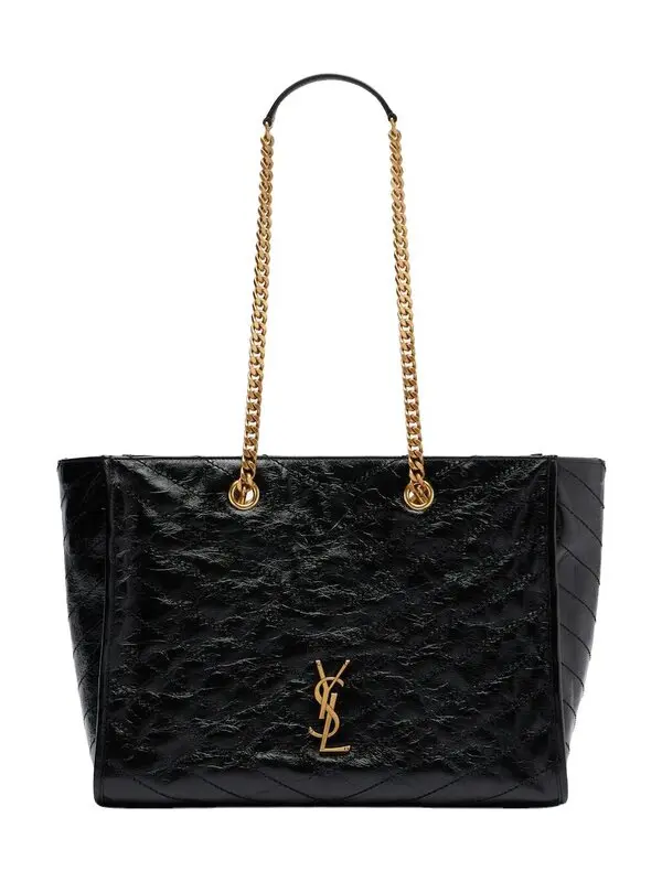 Saint Laurent Niki Medium Leather Shoulder Bag - Black