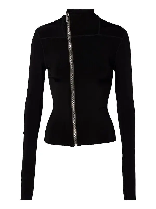 Rick Owens Gary Jersey Jacket - Black