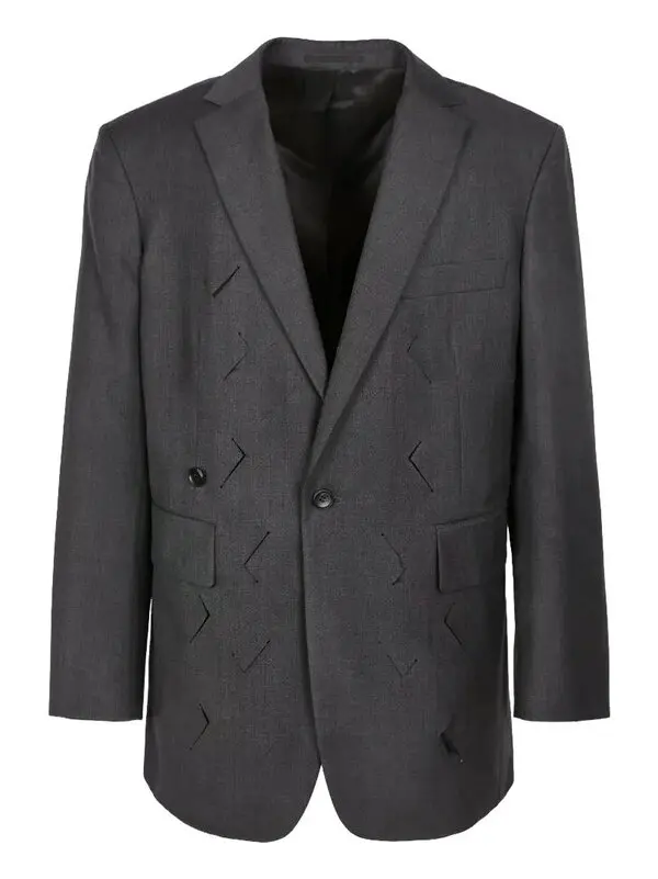 CROQUIS Single-breasted Blazer - Grey