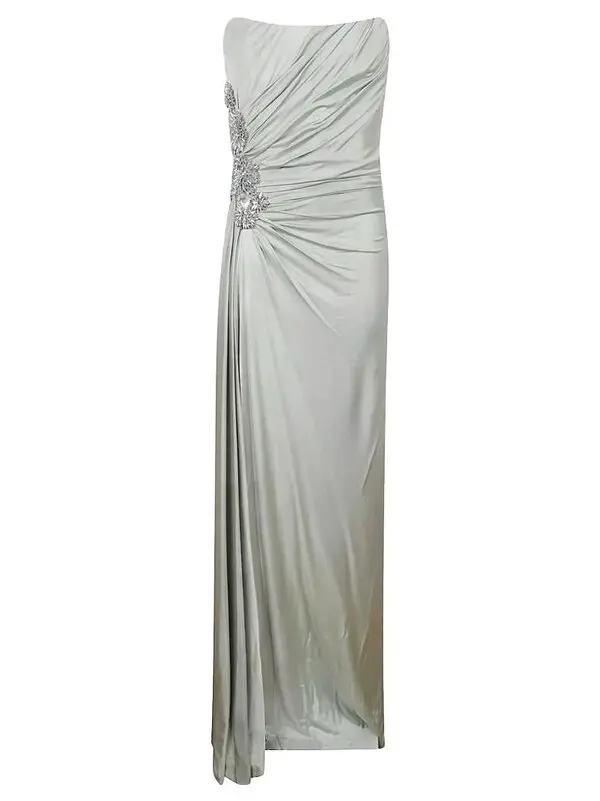 Costarellos Lorinne Embellished Maxi Dress - Green