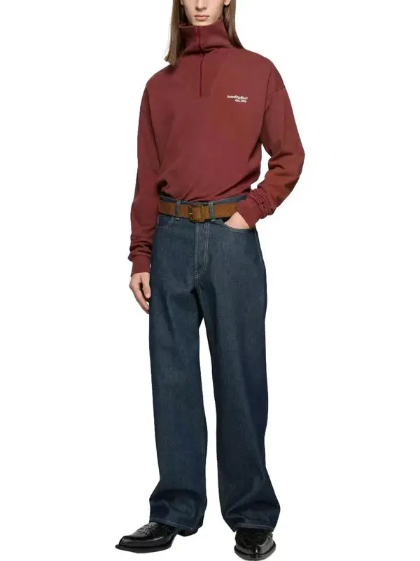 Acne Studios Zip-up Long-sleeved Top - Red