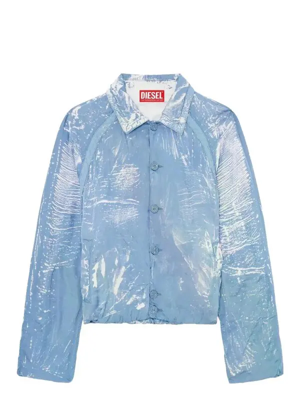 DIESEL® J-orion Polo-collar Bomber Jacket - Blue
