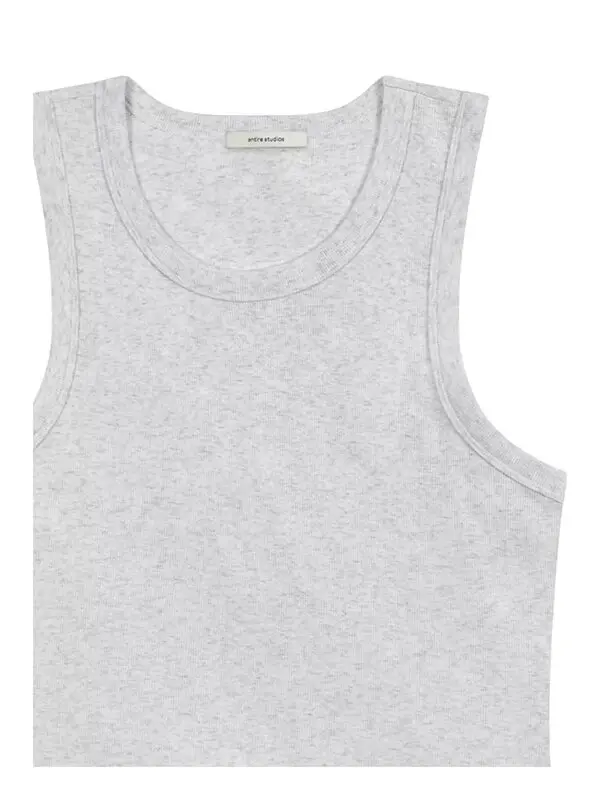 ENTIRE STUDIOS Ribbed Tank Top - Grey