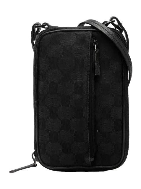 Gucci Gg Canvas Crossbody Bag - Black