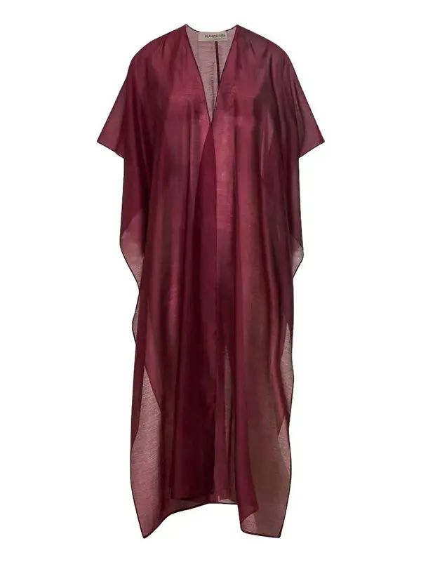BLANCA VITA Open-front Coat - Red