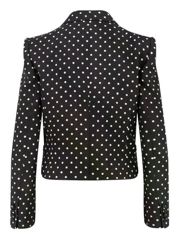 Valentino Garavani Polka-dot Tailored Blazer - Black