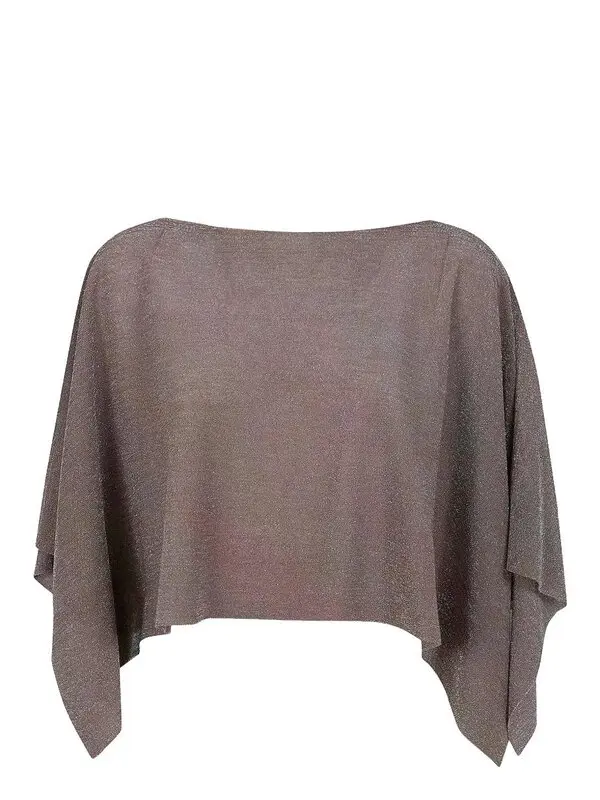 D.exterior Lurex-embellishment Cape - Brown