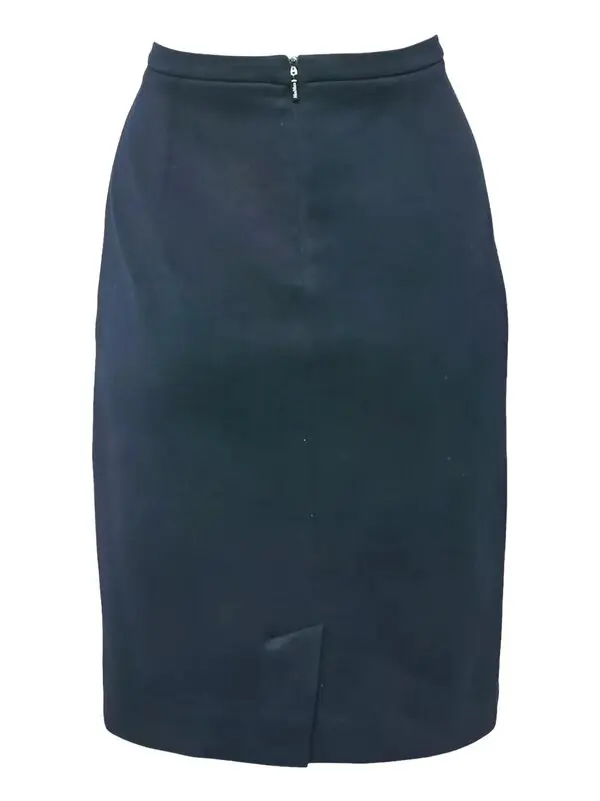 Max Mara Knit Midi Pencil Skirt - Blue
