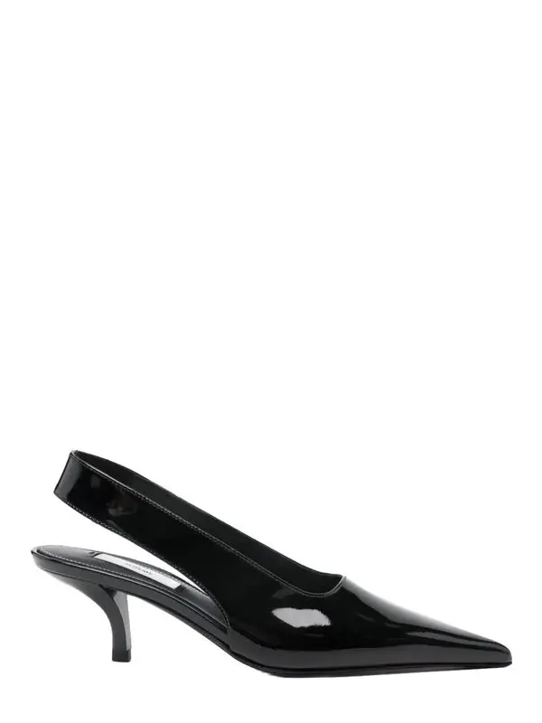 TOTEME Pointed-toe Slingback Pumps - Black