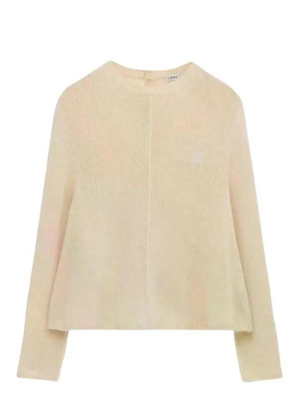 Loewe Logo Cashmere Sweater - Neutrals
