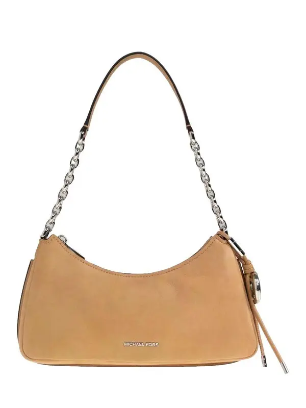 Michael Kors Nolita Shoulder Bag With Chain Detail - Neutrals