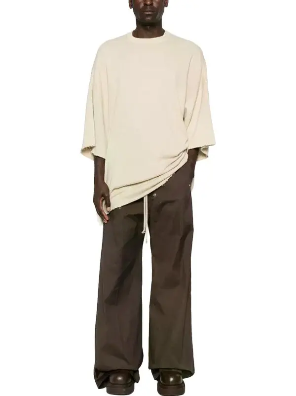 Rick Owens Tommy T Frayed T-shirt - Neutrals