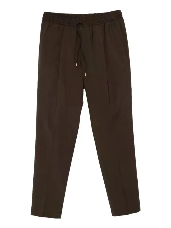 BRIGLIA 1949 Wimbledons Drawstring Trousers - Brown