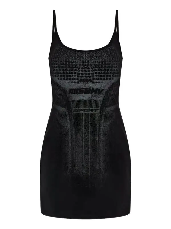 MISBHV Logo-detail Mini Dress - Black