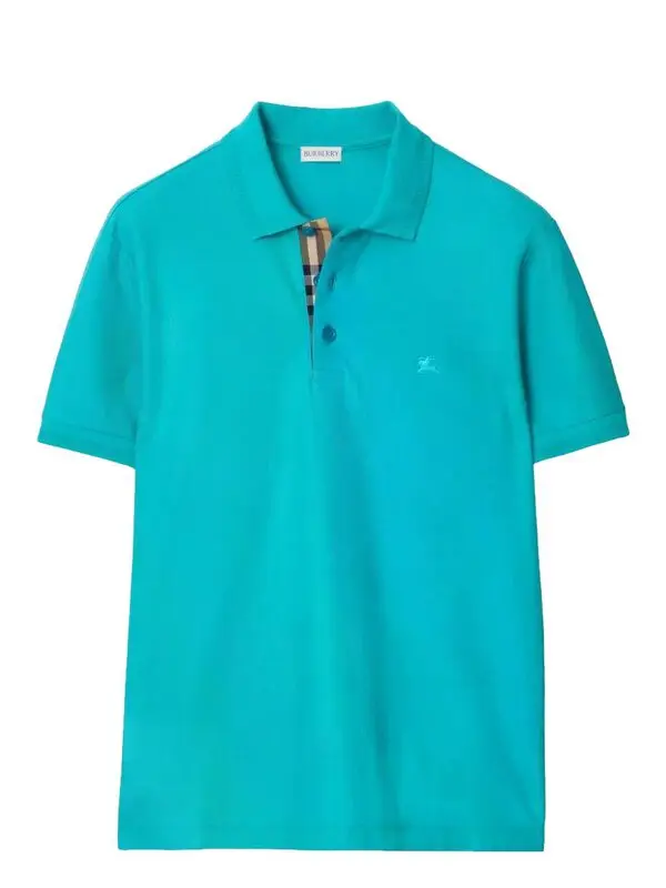 Burberry Cotton Polo Shirt - Blue