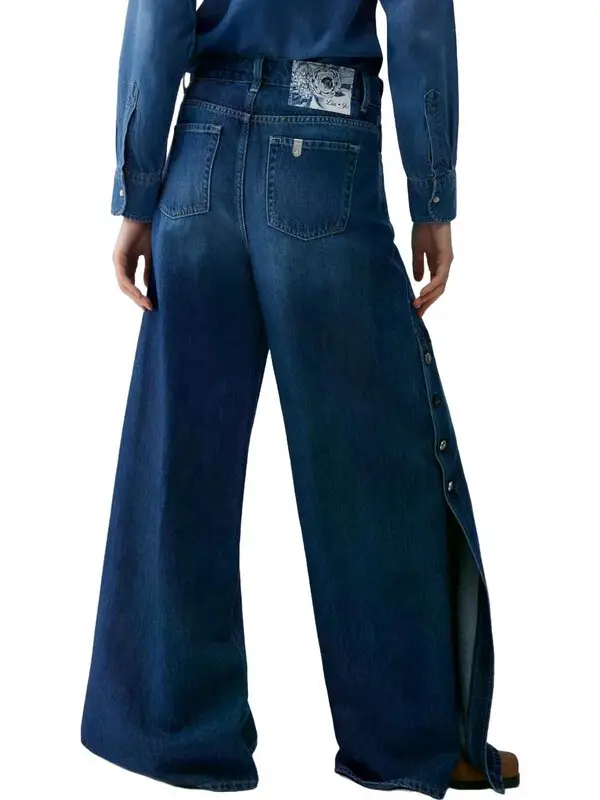 Liu Jo Buttoned-detail Belt-loop Jeans - Blue
