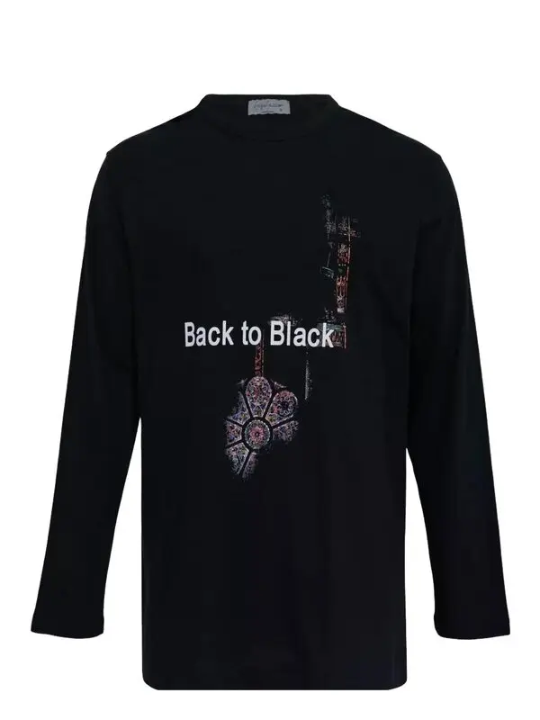 Yohji Yamamoto Graphic-print T-shirt - Black