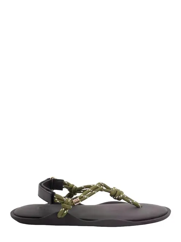 Flowze Sandals With Knot Detailing - Green