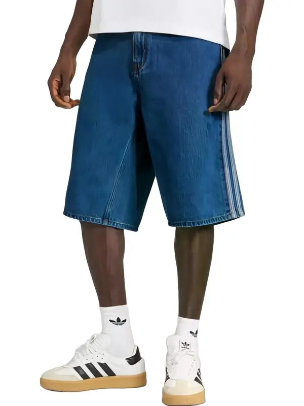 Adidas Striped Detail Shorts - Blue