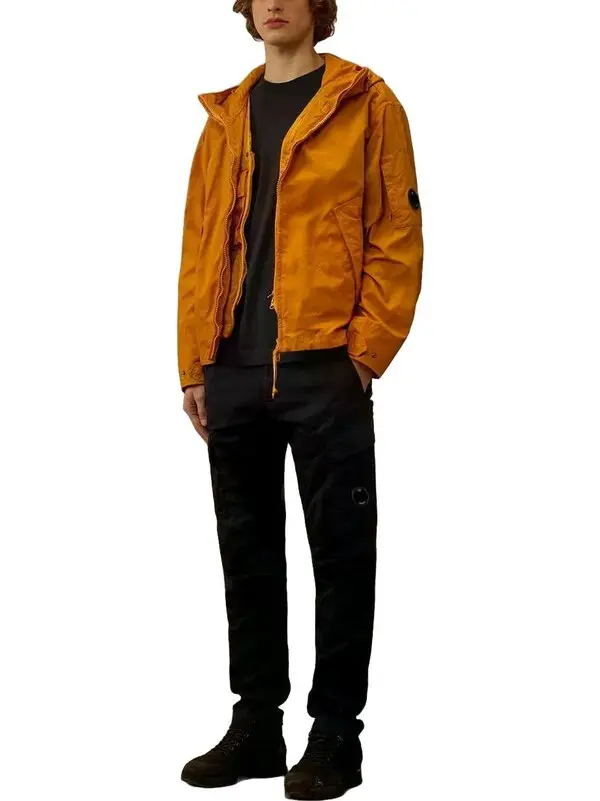 C.P. COMPANY Zip-up Hooded Jacket - Orange