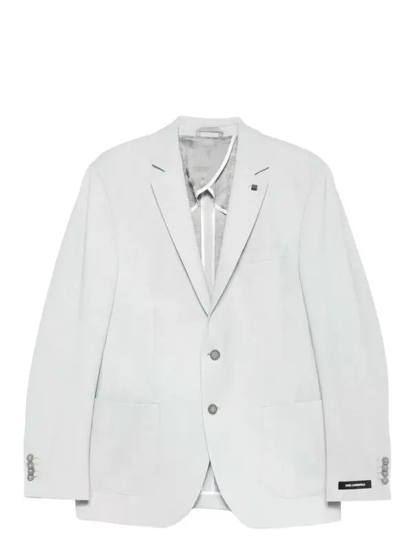 Karl Lagerfeld Single-breasted Blazer - Grey