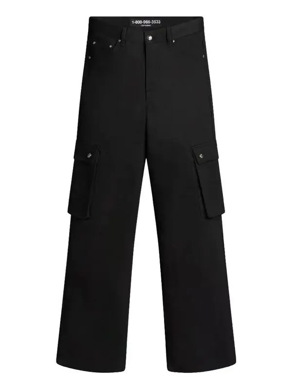 LOSTSHDWS Utility Cargo Pants With Belt Loops - Black