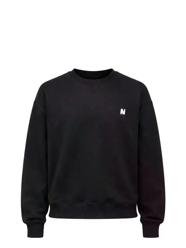 MSGM Logo Crew Neck Sweater - Black