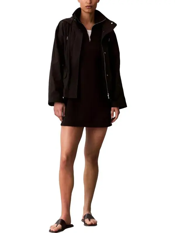 Calvin Klein Hooded Zip-fastening Jacket - Black
