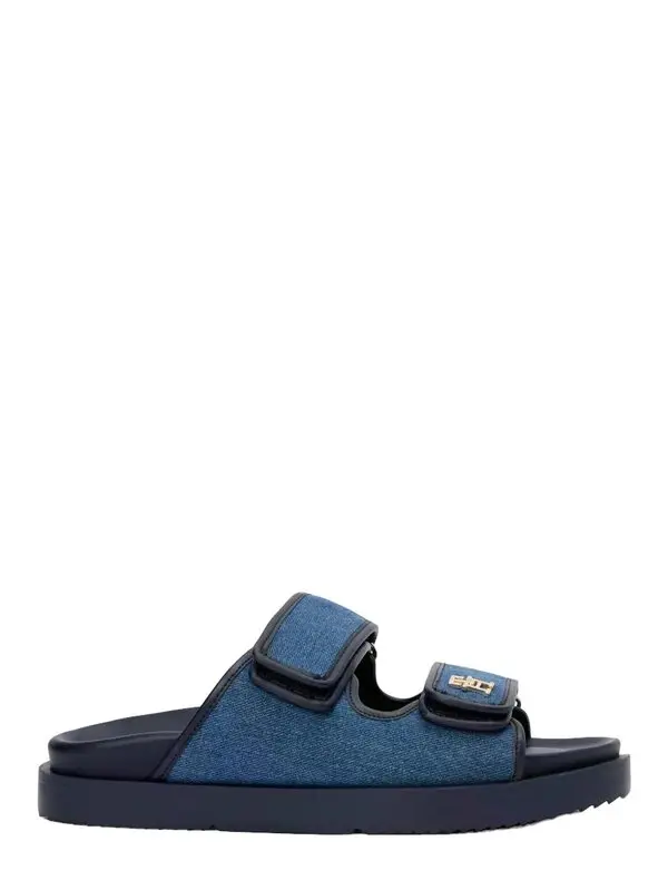 Tommy Hilfiger Adjustable Strap Logo Detail Sandals - Blue