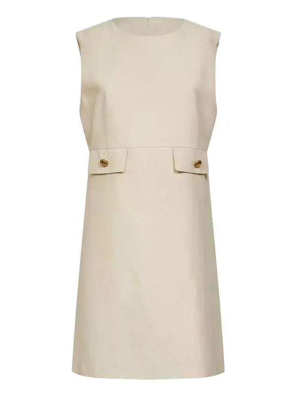 P.a.r.o.s.h Pocket Shift Dress - Neutrals
