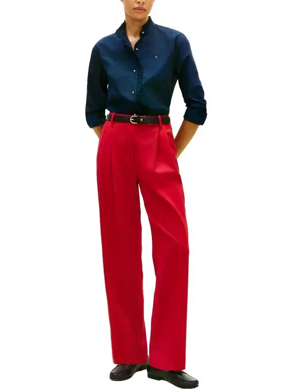 Tommy Hilfiger Pleated Trousers - Red