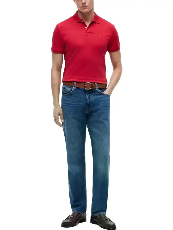 Tommy Hilfiger Logo-detail Polo Shirt - Red