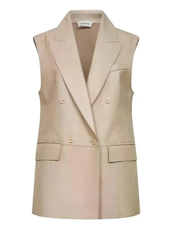 P.a.r.o.s.h Double-breasted Vest - Neutrals