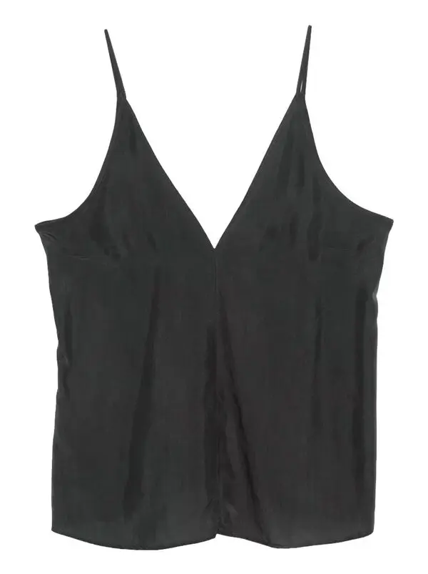 ALYSI V-neck Blouse - Grey