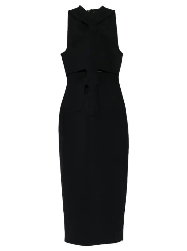 Cult Gaia Midi Baylee Cut-out Dress - Black