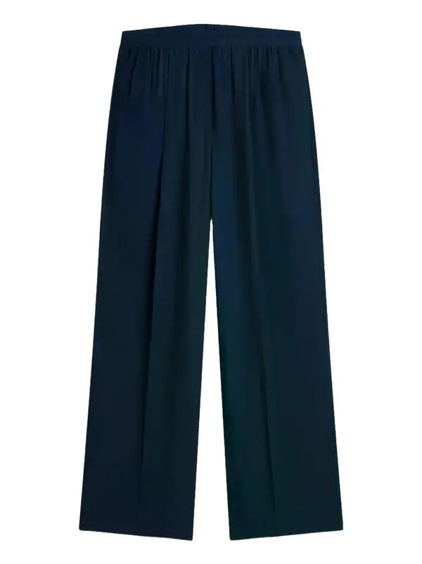 Tommy Hilfiger Wide Leg Elasticated Waistband Trousers - Blue