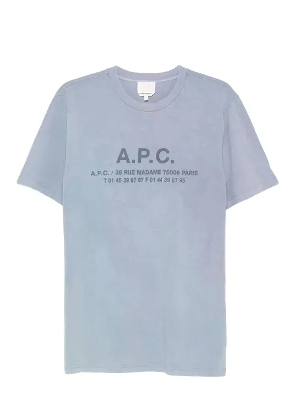 A.p.c. Logo-print T-shirt - Grey