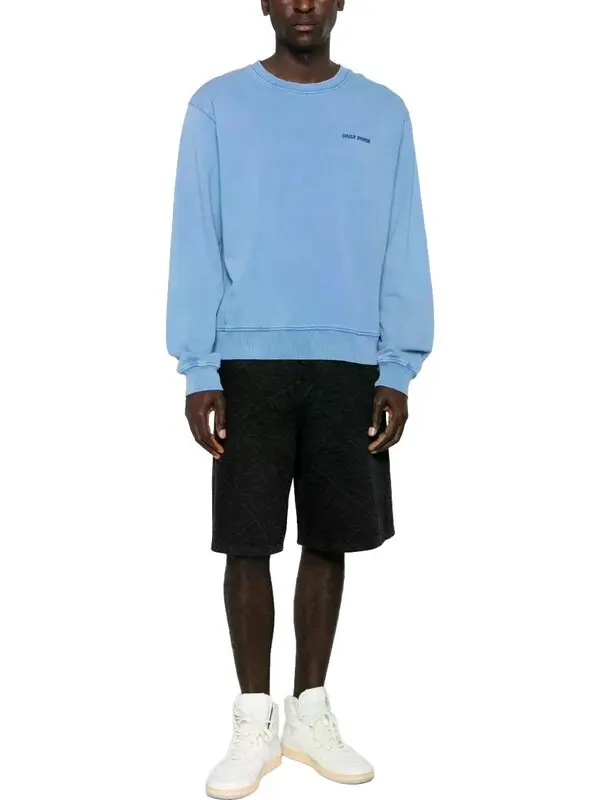 DAILY PAPER Logo Crewneck Sweatshirt - Blue