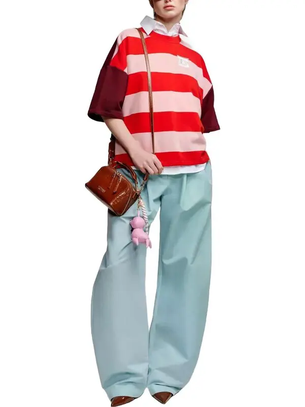Essentiel Antwerp Striped Crewneck T-shirt - Red